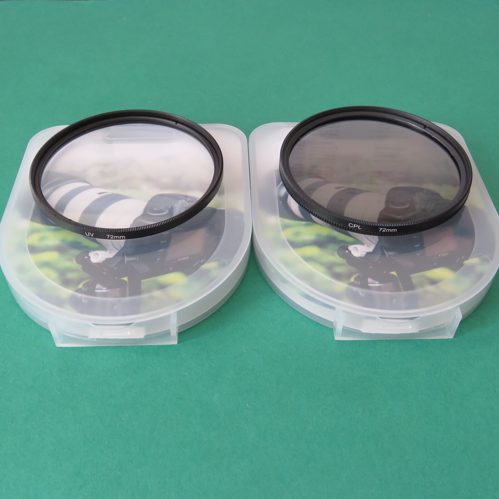 UV 72mm/CPL 72mm Filter Set for DSLR camera lenses Canon R Nikon Z Sony ...