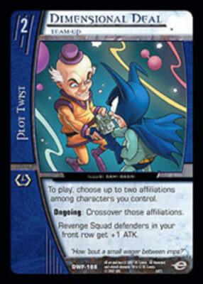 VS System: Dimensional Deal, Team-Up [Played] DC Worlds Finest TCG CCG ...
