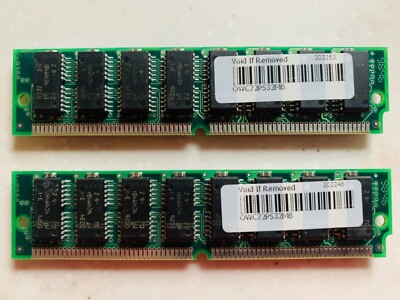 Two (2) OWC 32MB 72-pin 60ns FPM RAM SIMM for Macintosh (OWC72PS32MB ...