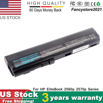 For HP EliteBook 2560P 2570P SX06 SX03 LAPTOP BATTERY 632421-001 632419 ...