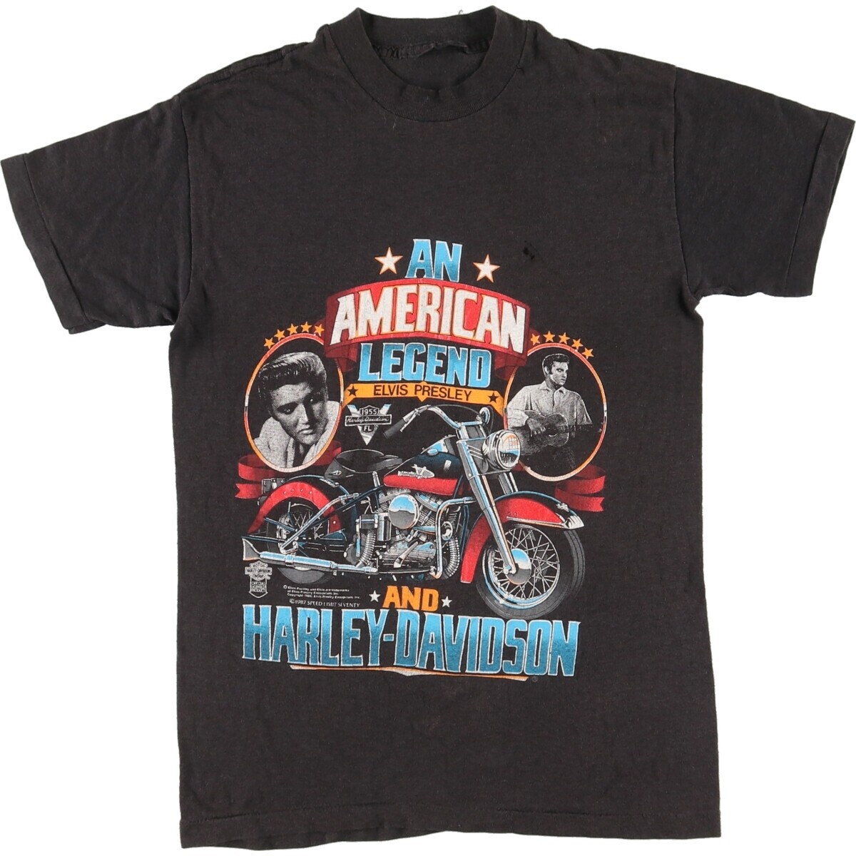 80 Harley-Davidson Elvis Presley Motorcycle Bike T-Sh… - Gem
