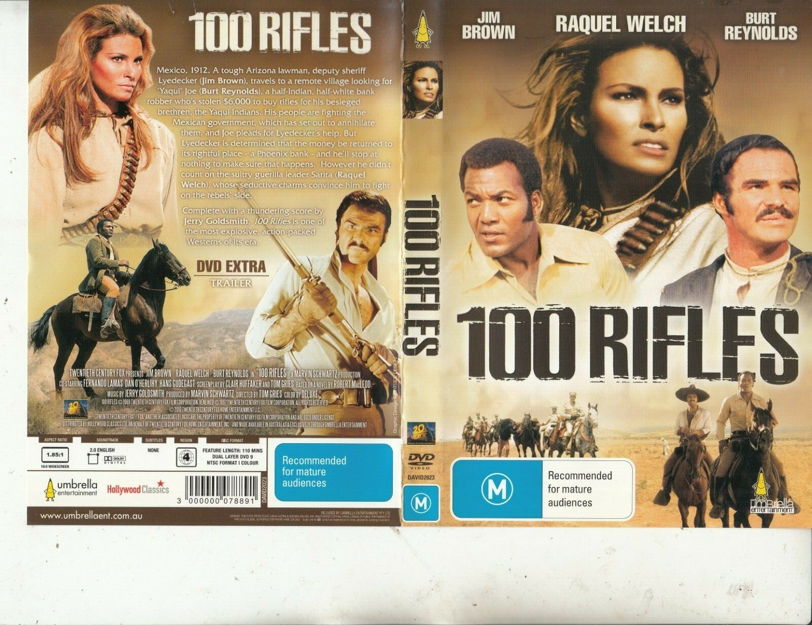 100 Rifles Dvd