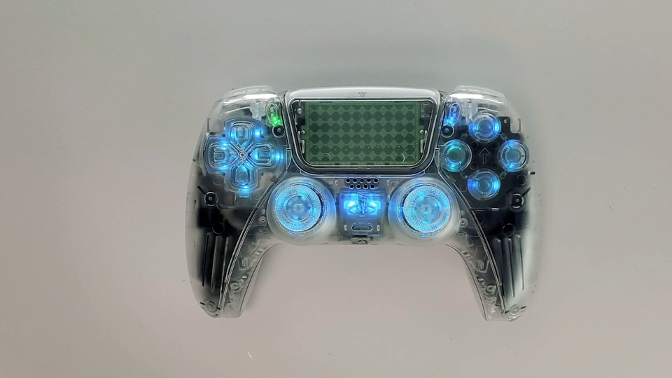 Triple Clear RGB LED PS5 Controller Killscreen x Sony PlayStation 5 ...