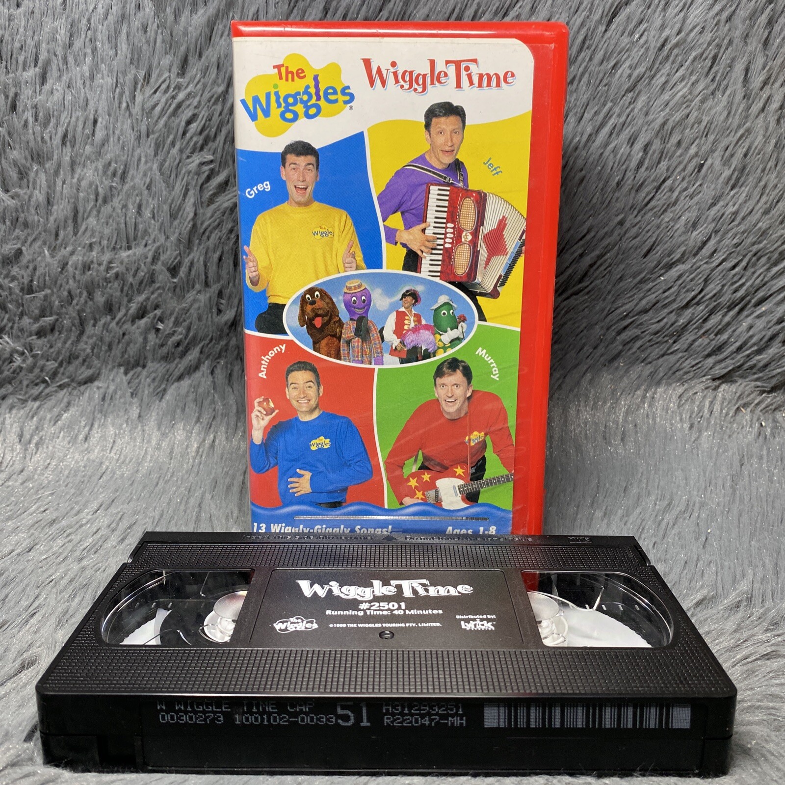 The Wiggles: Wiggle Time VHS 2000 Red Clam Shell Greg Jeff Anthony ...