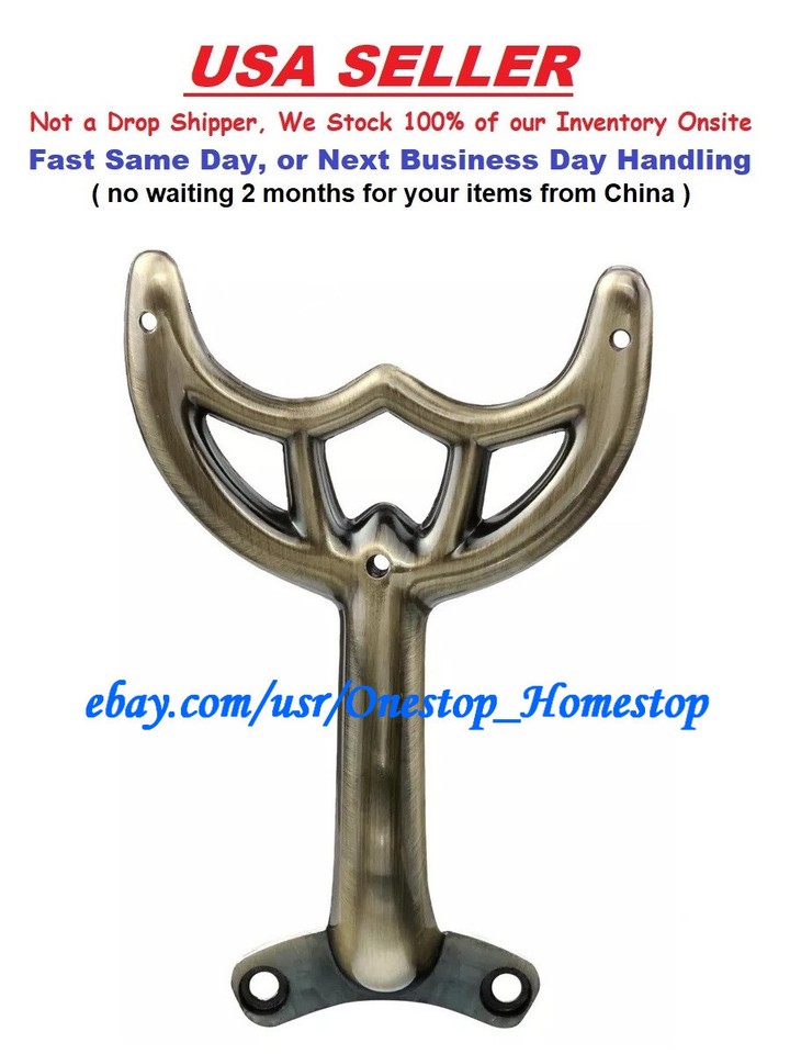 1 - 52" Antique Brass Ceiling Fan Blade Arm, Replacement Bracket, Brand ...