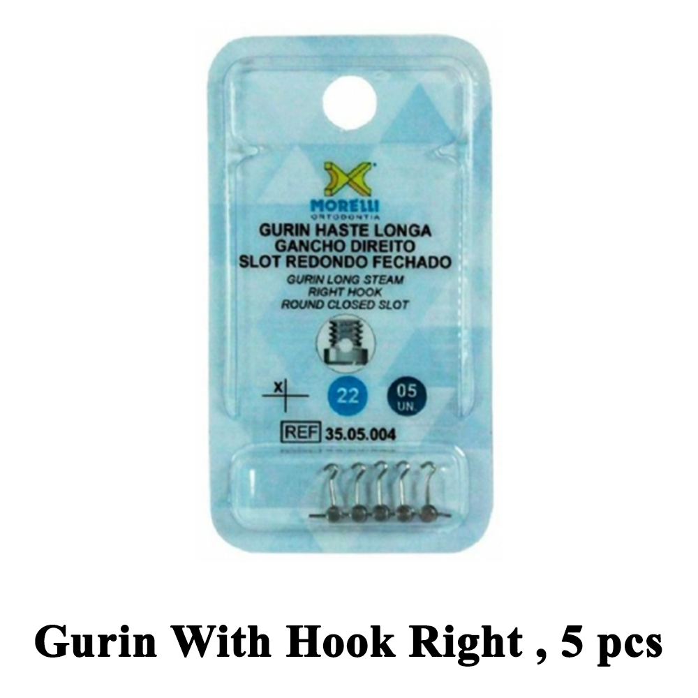 5pcs Dental Morelli Round Closed Slot Gurin With Long Hook Orthodontic ...