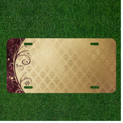 Custom Personalized License Plate Auto Tag With Fancy Design Add Names ...