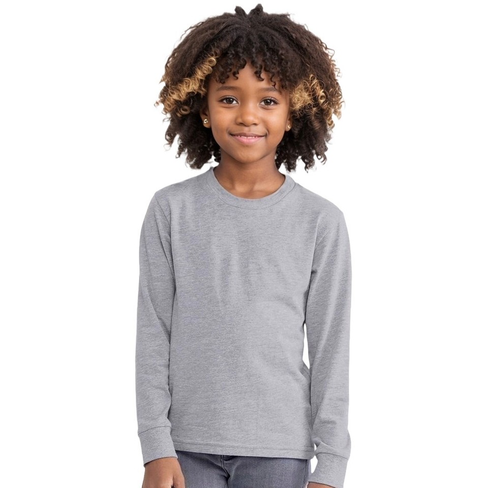 COUVER Toddler Kids Cotton Solid Long Sleeve Basic Tee T-Shirt, 1 Piece ...