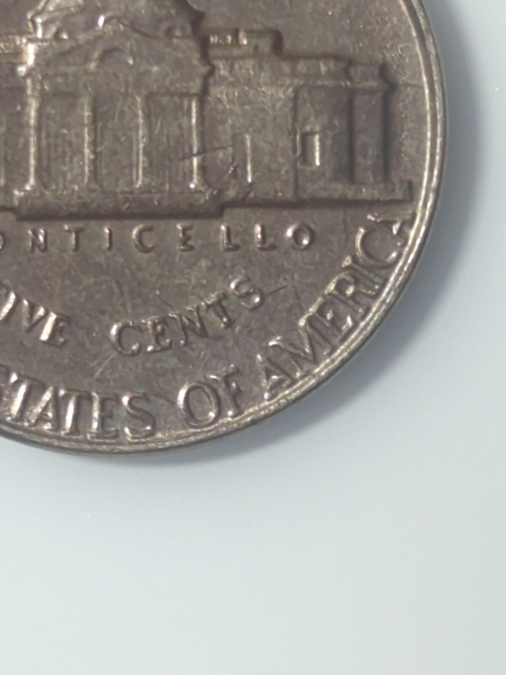 1954 Jefferson Nickel No Mint Mark Lettering On Rim | eBay