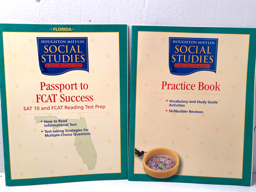 1st Grade 1 ~ Social Studies Practice Book & FCAT Success Reading Test ...