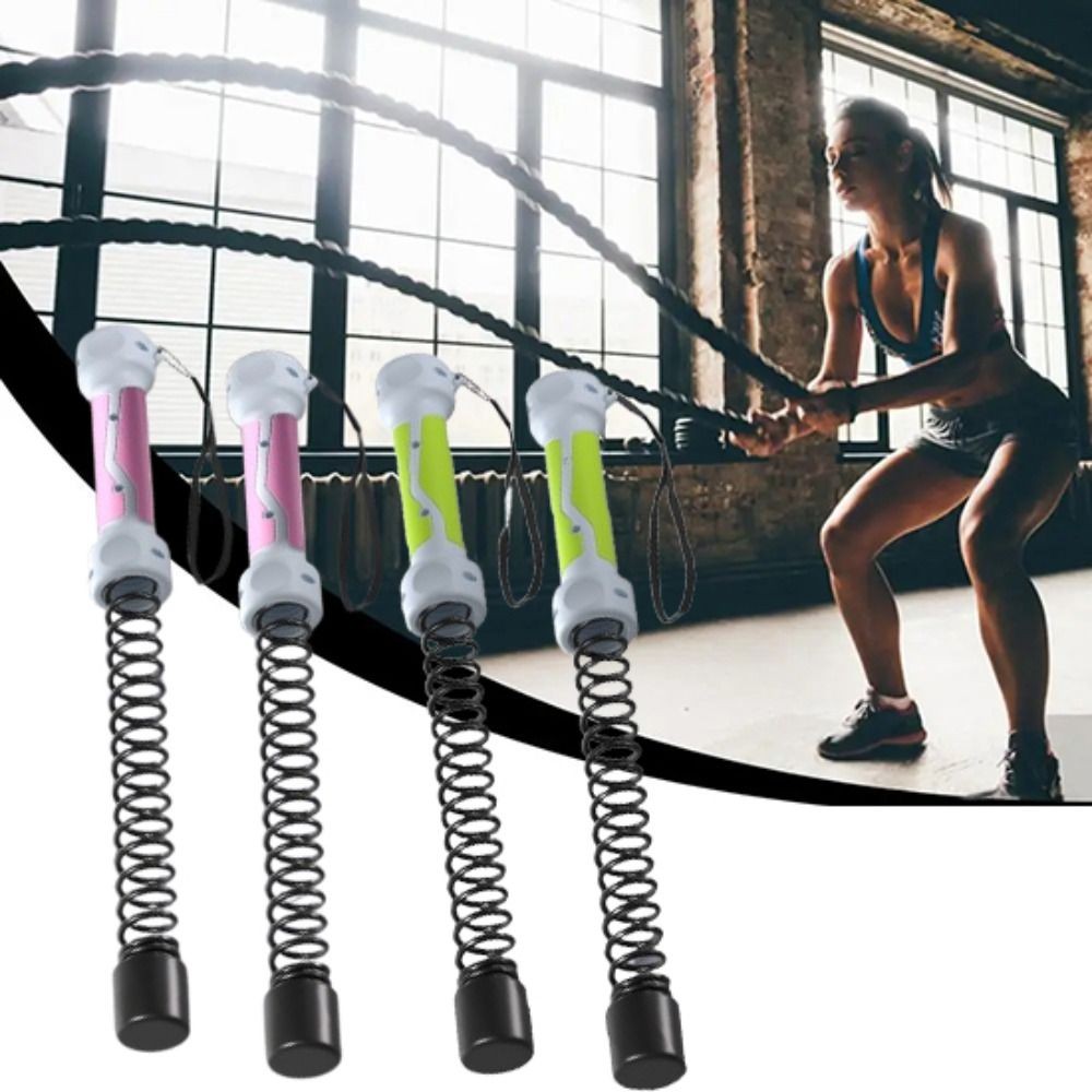 1 pair Rebound Gym Battle Rope Stainless Steel Arm Strength Rope Home ...