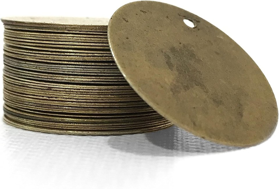 Antique bronze metal stamping blanks round 20mm pack of 200 | eBay