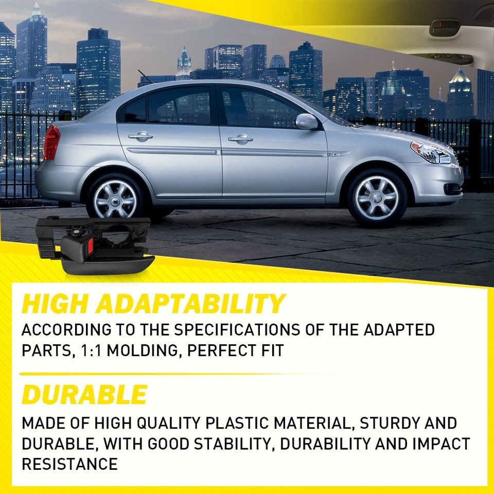 For 2006-2011 Hyundai Accent Pair Front Interior Door Handle Left ...