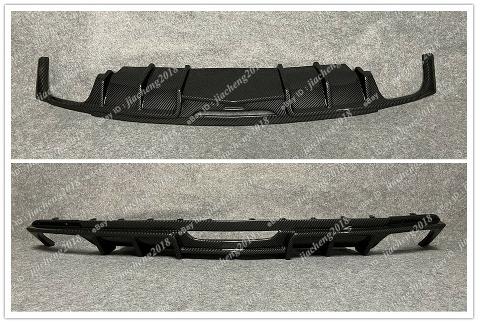 For Cadillac CT6 2019-2020 Rear Bumper Diffuser Lip Spoiler ABS Carbon ...