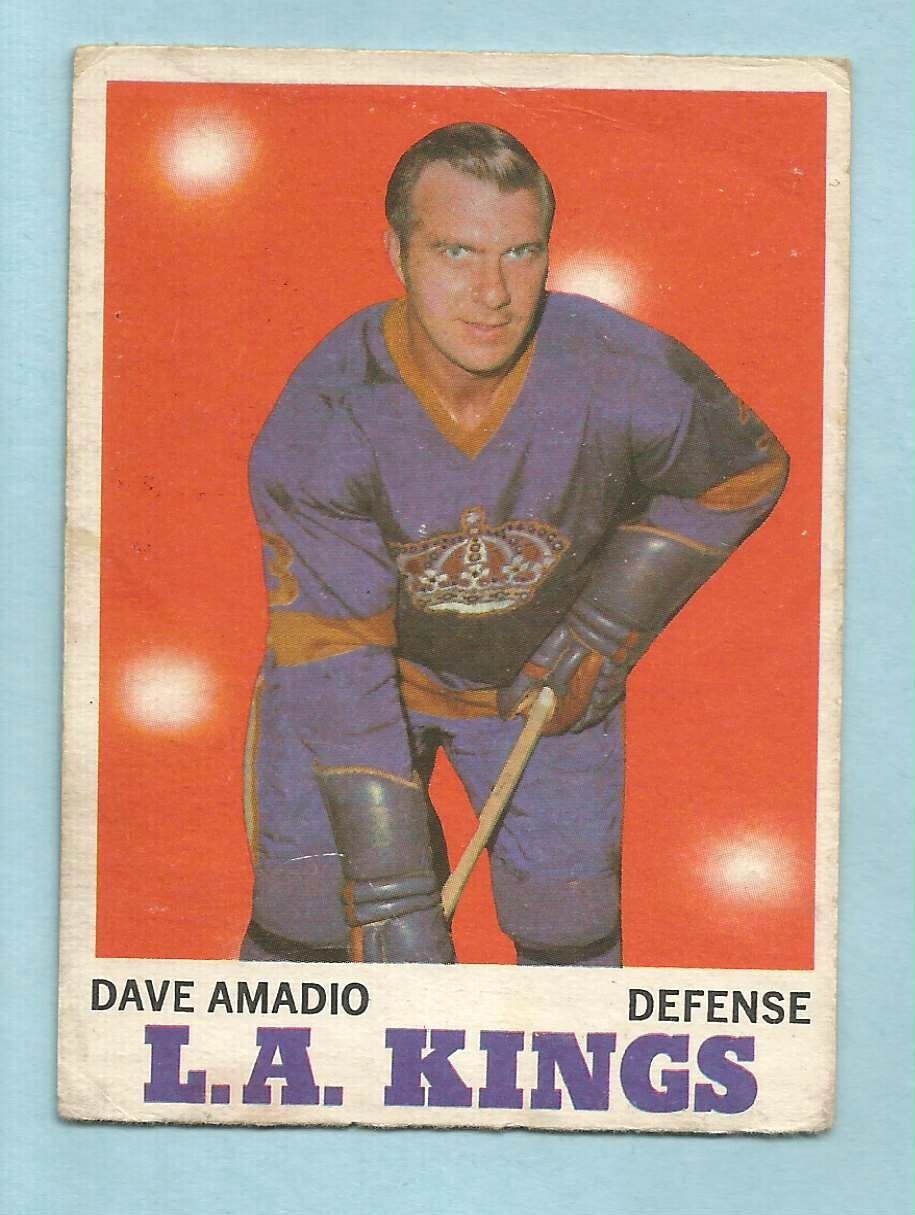 1970-71 OPC O-Pee-Chee Hockey Dave Amadio #33 Los Angeles Kings LOW ...