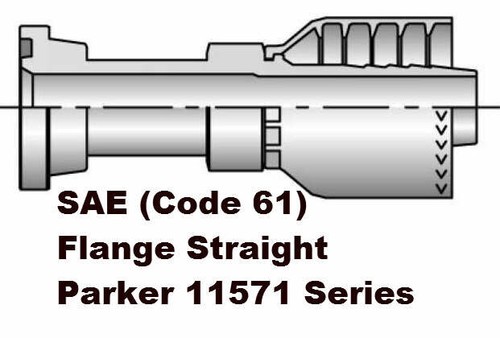 11571-20-20 ... Parker SAE (Code 61) Flange ... New ... Lot of 1... $34 ...