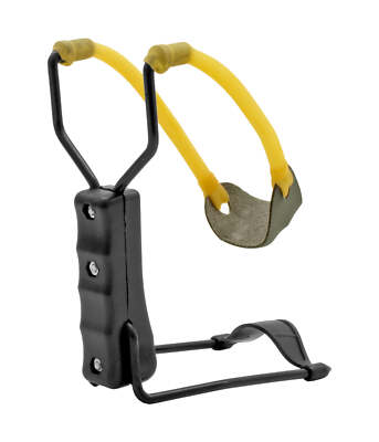 Folding Wrist Rocket Slingshot with 125PC. .50 Cal Steel Ball Ammo | eBay