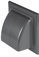 Ducting Cowled Gravity Flap Outlet Cowl Air Vent Grille with Non Return ...