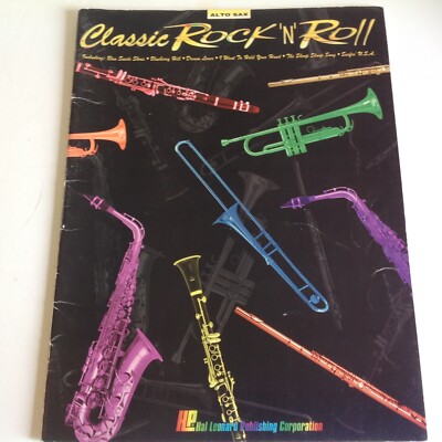 Classic Rock and Roll - Alto Sax Hal Leonard pb music score sheet music ...