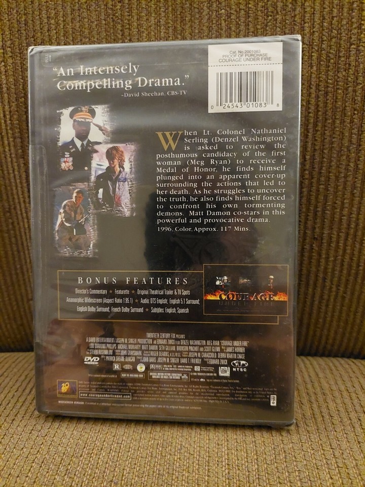 Courage Under Fire DVD NEW SEALED 24543010838| eBay
