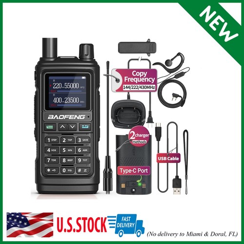 Police Fire Radio Scanner Handheld Transceiver Portable Antenna Dual ...