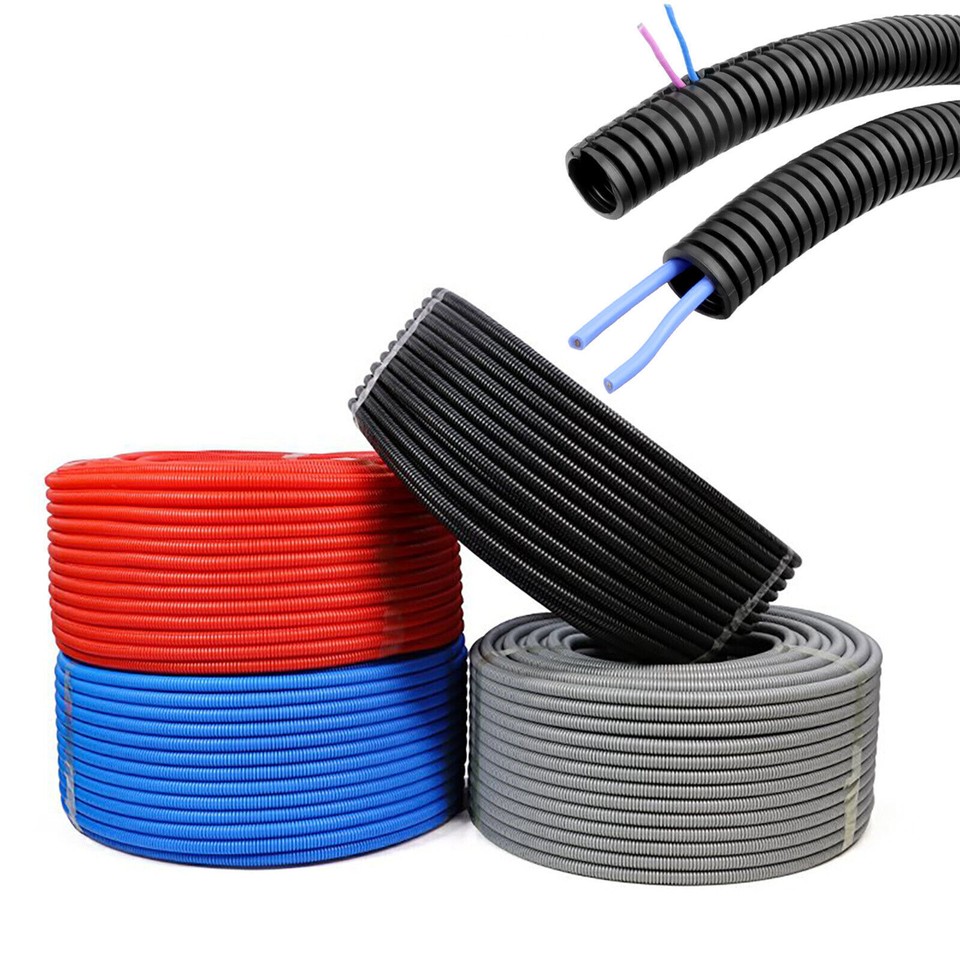 Split Wire Loom Conduit Flex Tubing Automotive Wire Protector Harness ...