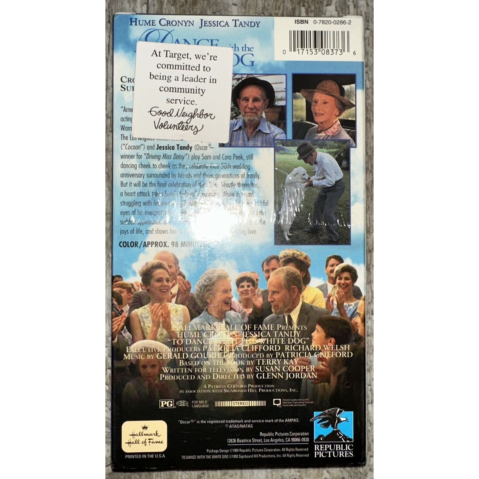 To Dance With the White Dog (1994) VHS Hume Cronyn Jessica Tandy - NEW ...