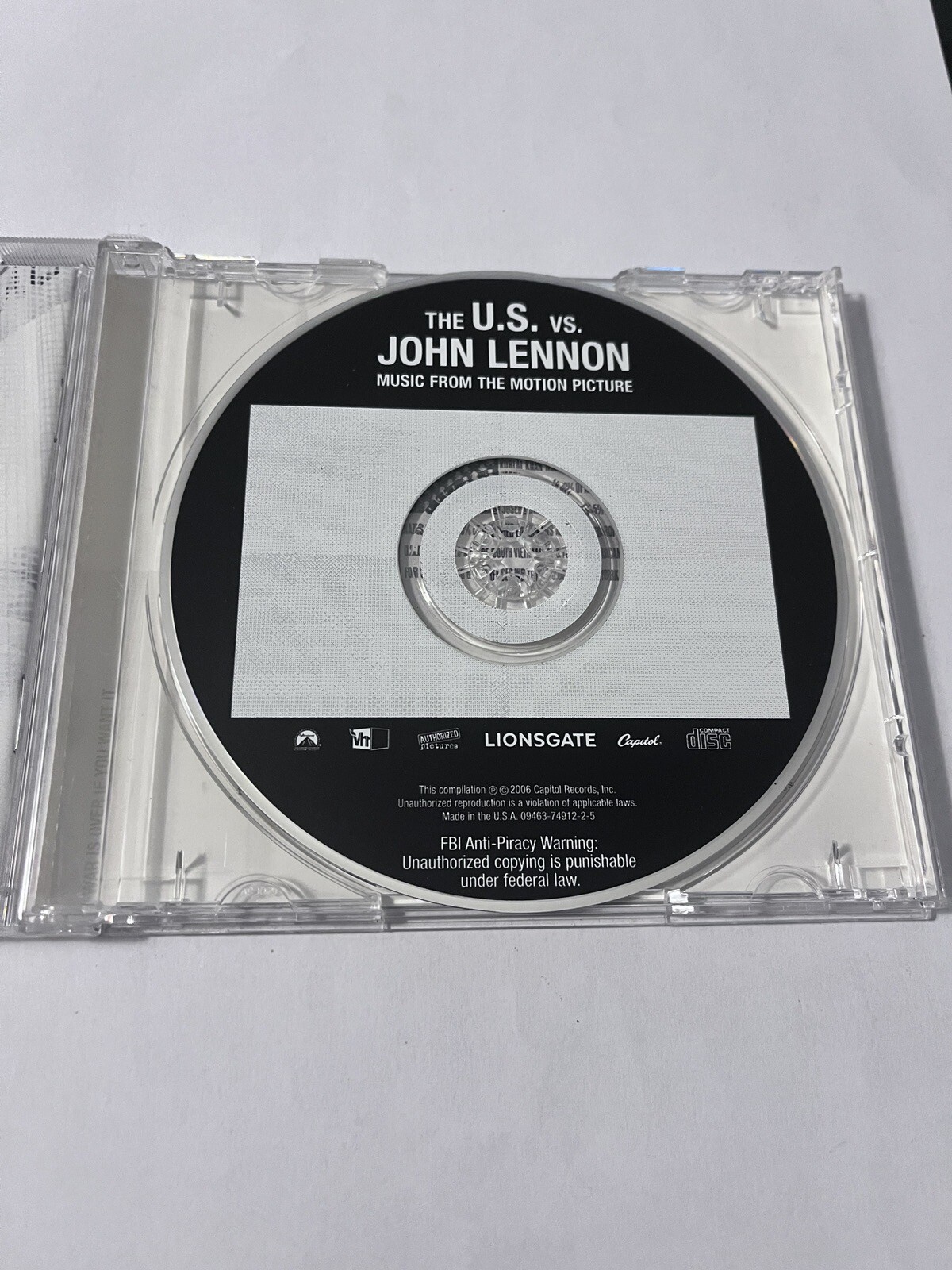 The U.S. vs. John Lennon by John Lennon (CD, Sep-2006, Capitol/EMI ...