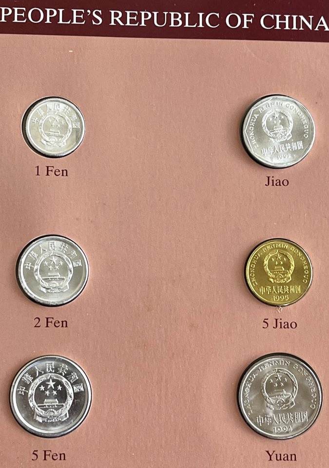 Coin Set of All Nations Sealed Franklin Mint wit 6 coins of PRC dated ...