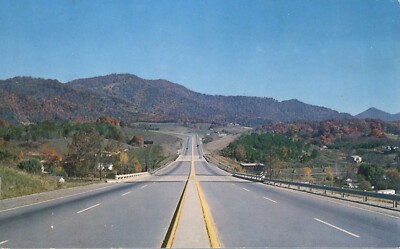 Aerial View Interstate 40 Western North Carolina Mountains Postcard | eBay