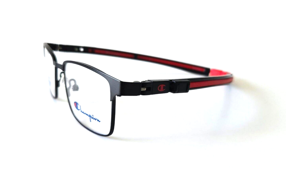 CHAMPION CATCH C01 BOY'S MATTE BLACK-RED FULL RIM EYEGLASSES FRAME 47 ...