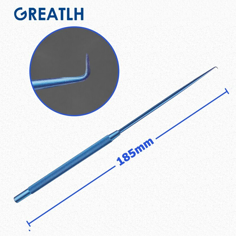 18.5cm Micro Nerve and Vessel Hook Depth 3.8mm Krayenbuhl Pointed Probe ...