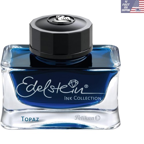 Edelstein 50ml Blue Topaz Bottled Ink - Perfect for Fountain Pen ...