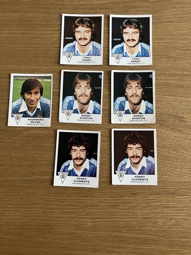 Panini Football Stickers Manchester City 1980 inc kazimierz Deyna ...
