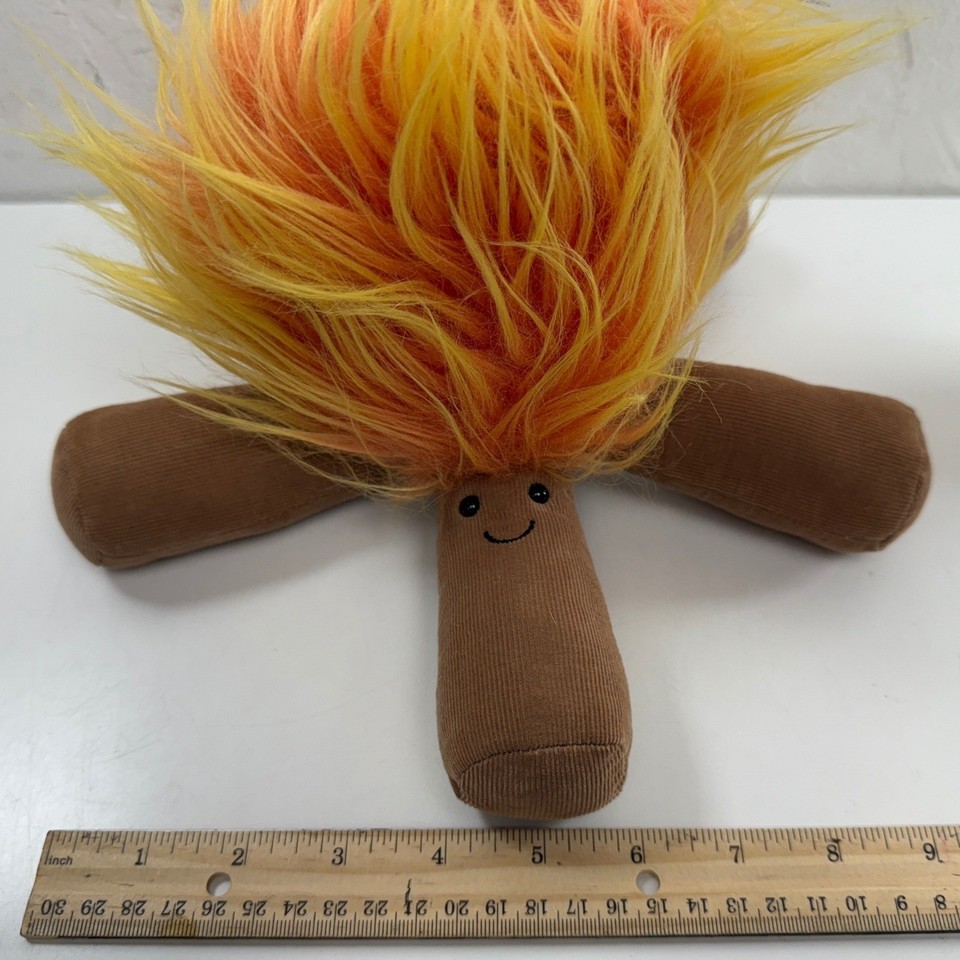 Jellycat Amuseables Campfire Plush Stuffed Toy Orange Yellow Fluffy ...