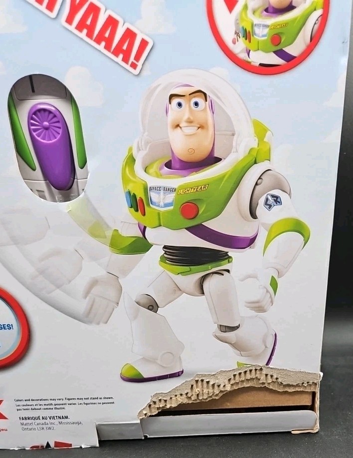 NEW Disney Pixar Toy Story Action-Chop Buzz LightYear Mattel 30 Phrases ...
