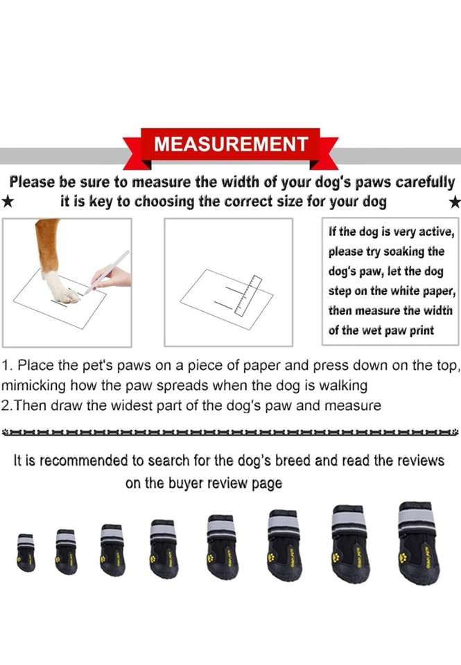 QUMY Dog Shoes for Large Dogs, Medium Dog Boots & Paw Protectors for ...