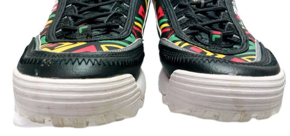Fila Disruptor II Ray Tracer Womens Size 8½ Black Colorful Athletic ...