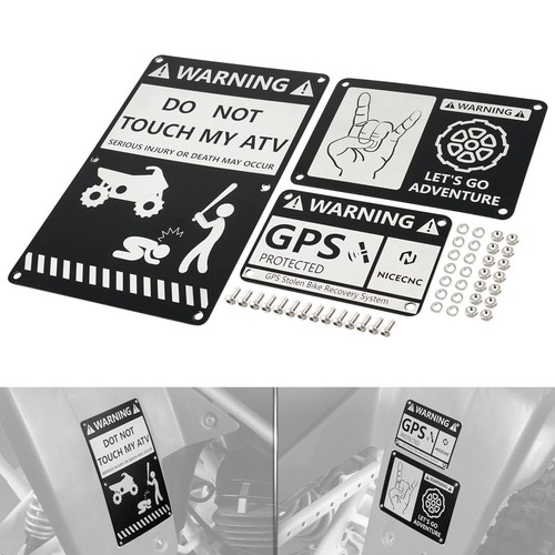 NICECNC 3PCS Fender Warning Tags Label Sticker For Yamaha Blaster 200 ...