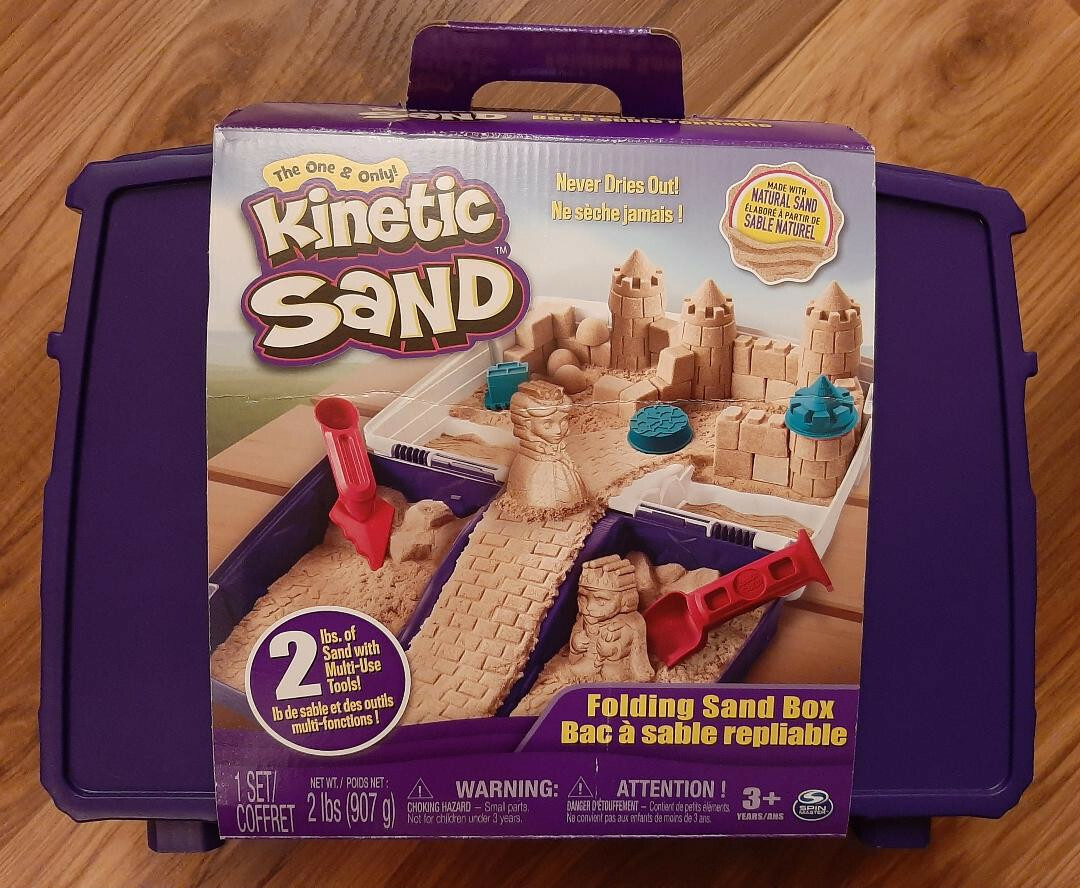 New Kinetic Sand, Folding Sand Box with 2 Pounds of Kinetic Sand | eBay