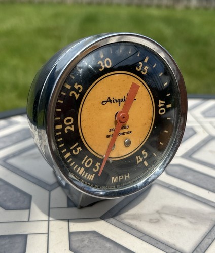 Vintage Airguide Speedometer Boat Marine 45MPH w/ Mounting Foot | eBay