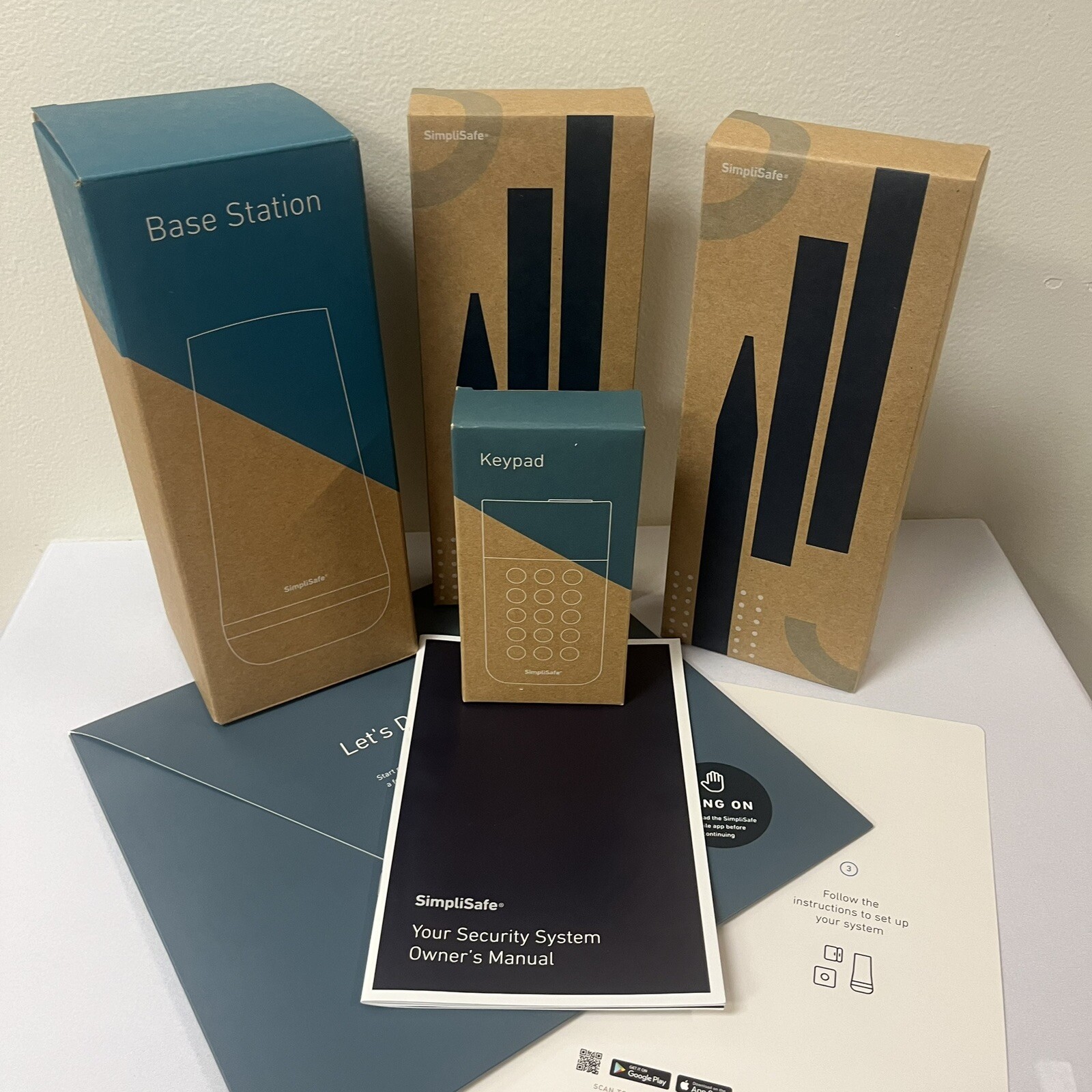 NEW SimpliSafe Home Security Base Station SSBS3 Keypad SSKP3 Yard ...