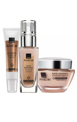 Avon Anew Protinol™ Power Trio. Full Size Power cream, Power Serum, Eye ...