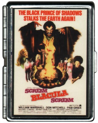 Double-Sided "SCREAM, BLACKULA, SCREAM" CIGARETTE CASE Horror Movie | eBay