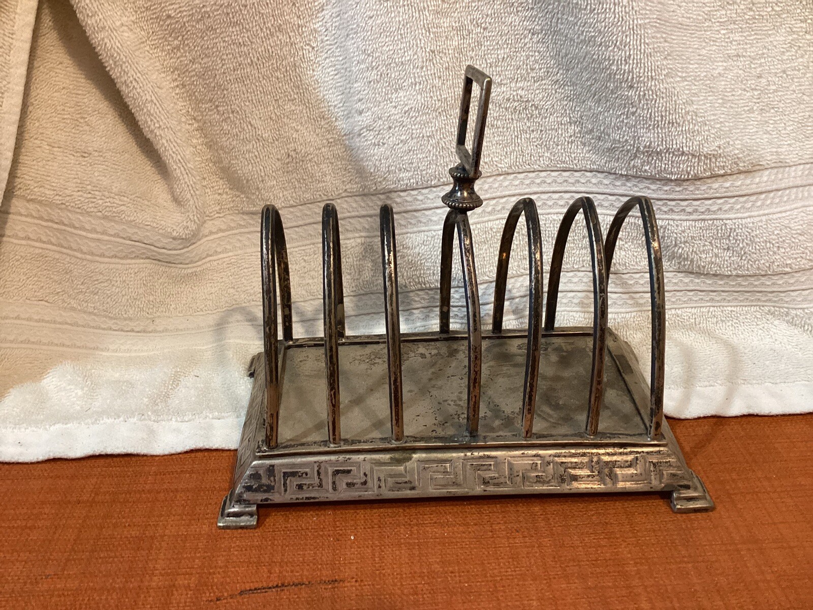Vintage Toast Holder 6 Place Silver Plate Used One Weld Is Off See ...