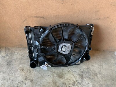 BMW 2007-2013 E90 E92 E82 FRONT RADIATOR COOLING CONDENSER FAN ASSEMBLY ...