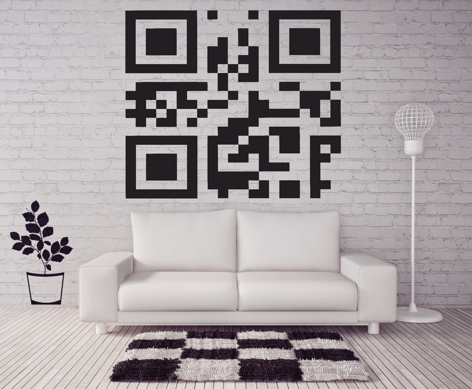 Vinyl Decal QR-code Coding Individual Commodity Wall Sticker (n600) | eBay