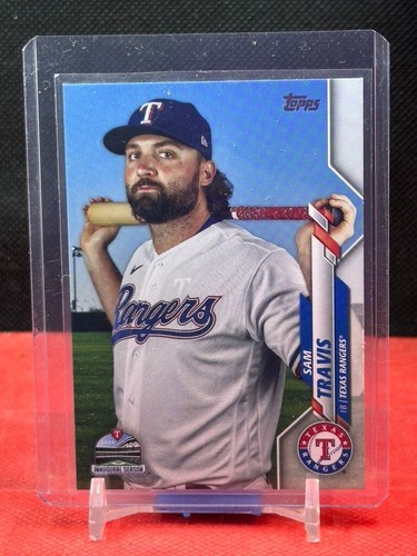 2020 Topps Update Series Advanced Stats #U-164 Sam Travis Texas Rangers ...
