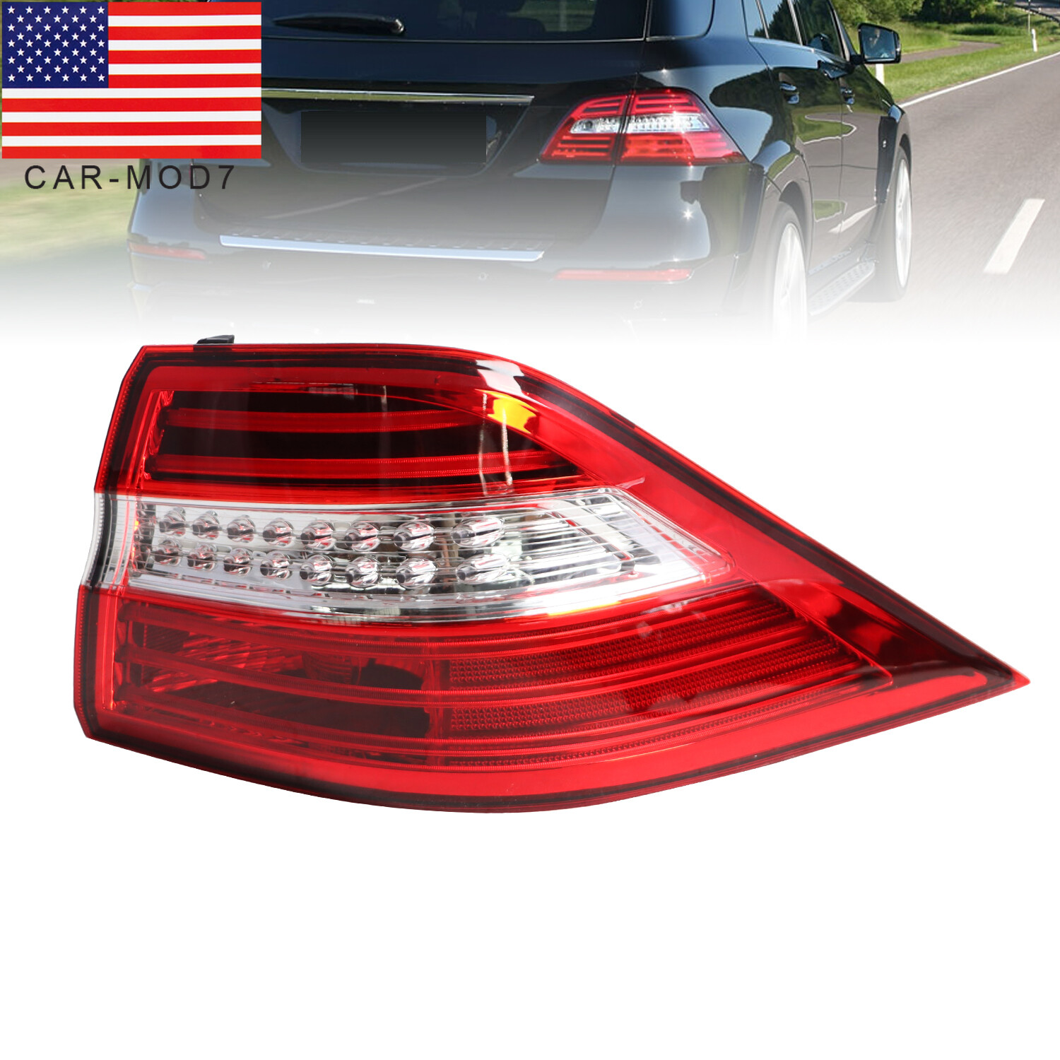 LED Tail Light Outer Right For Mercedes Benz ML350 ML550 ML63 2012-15 ...