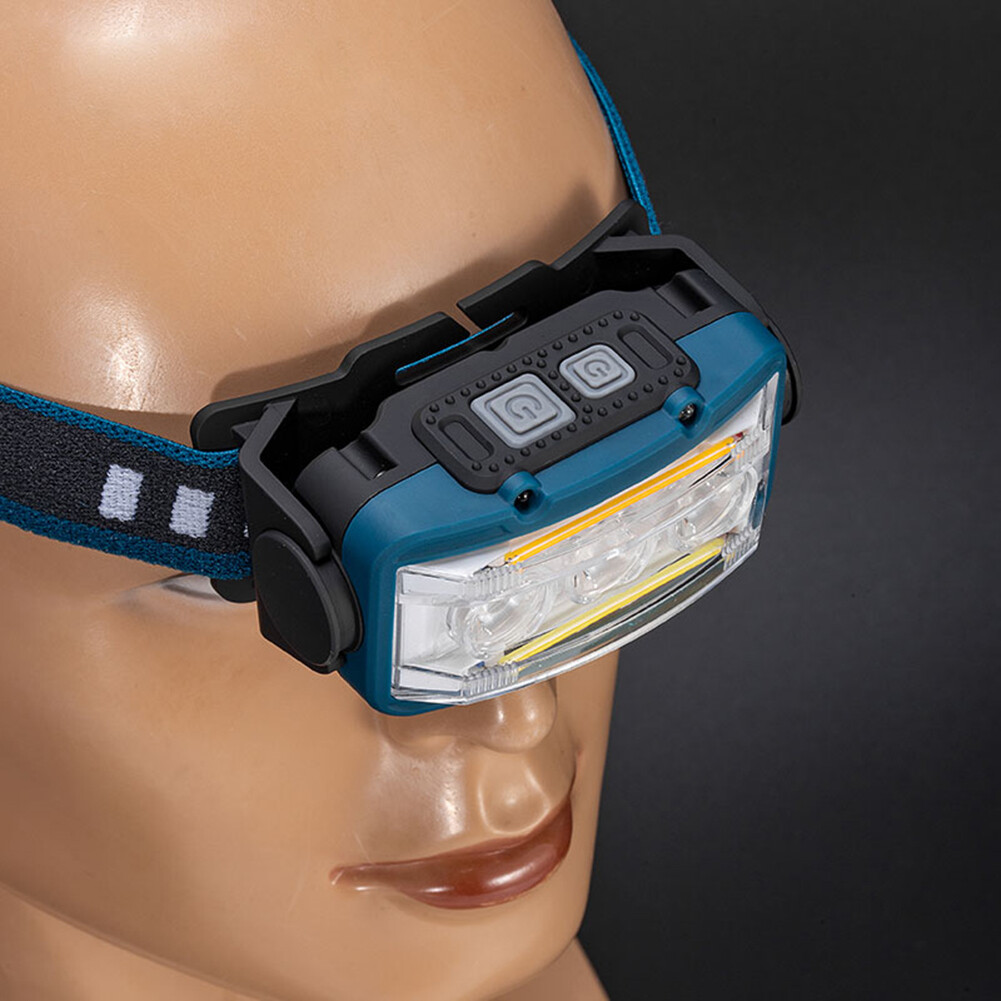 Type C Charging Head Flashlight Waterproof LED Head Lamp Gesture ...